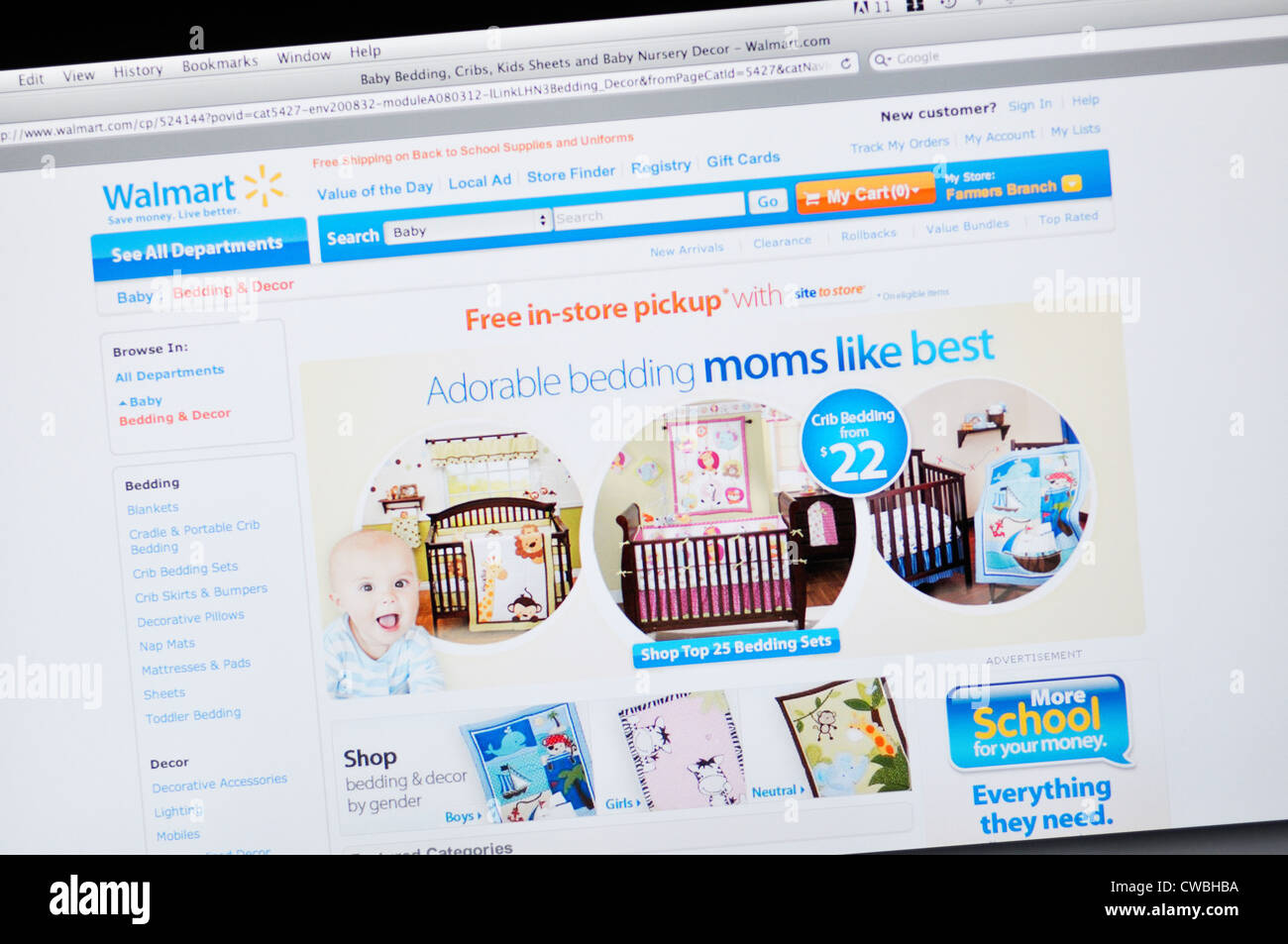 Walmart store website Stock Photo - Alamy