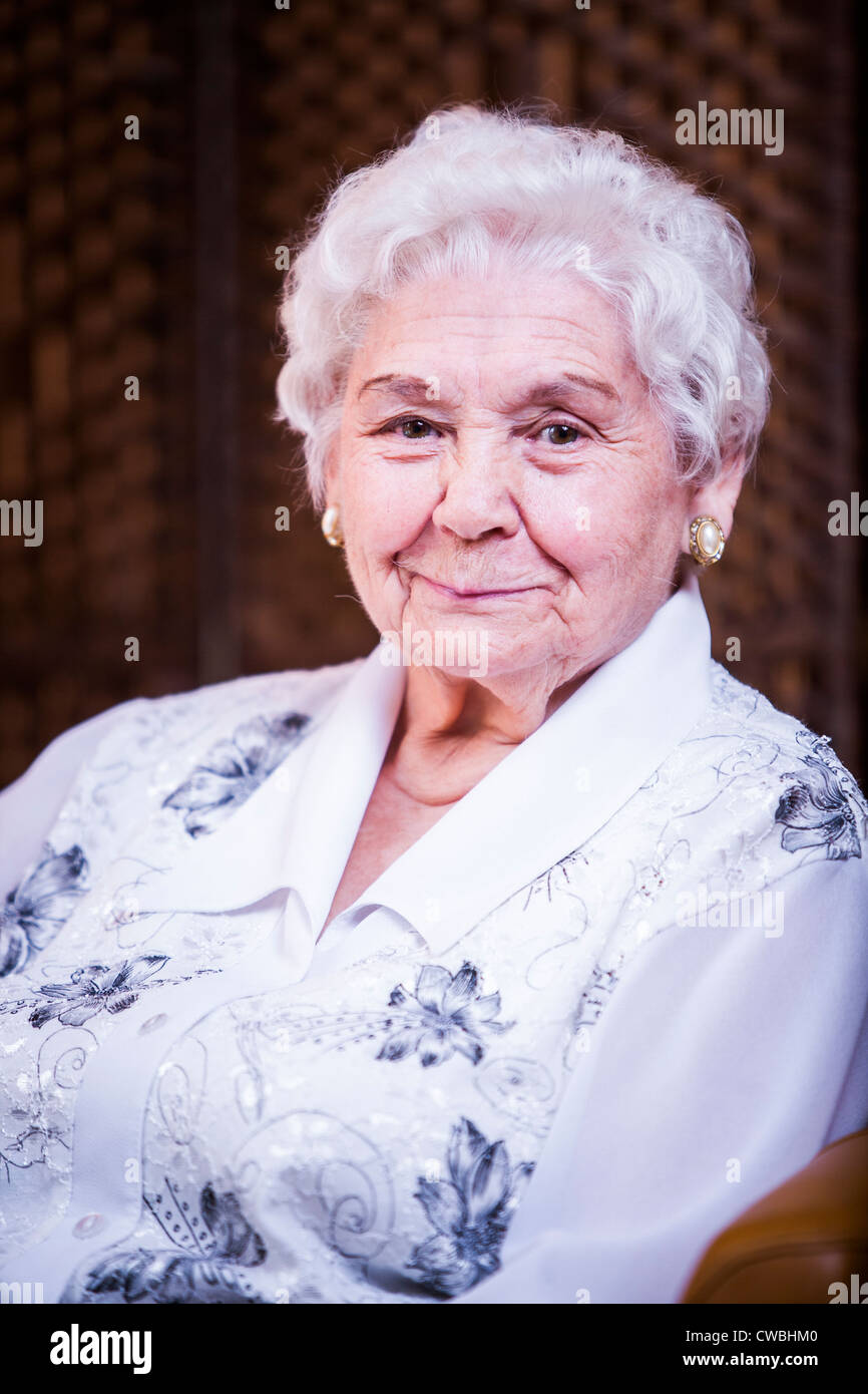 Portrait of a senior Stock Photo - Alamy