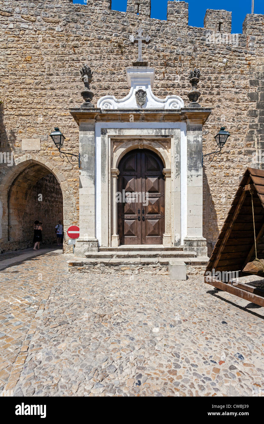 Town Gate of Obidos in portuguese called "Porta da Vila". The main ...