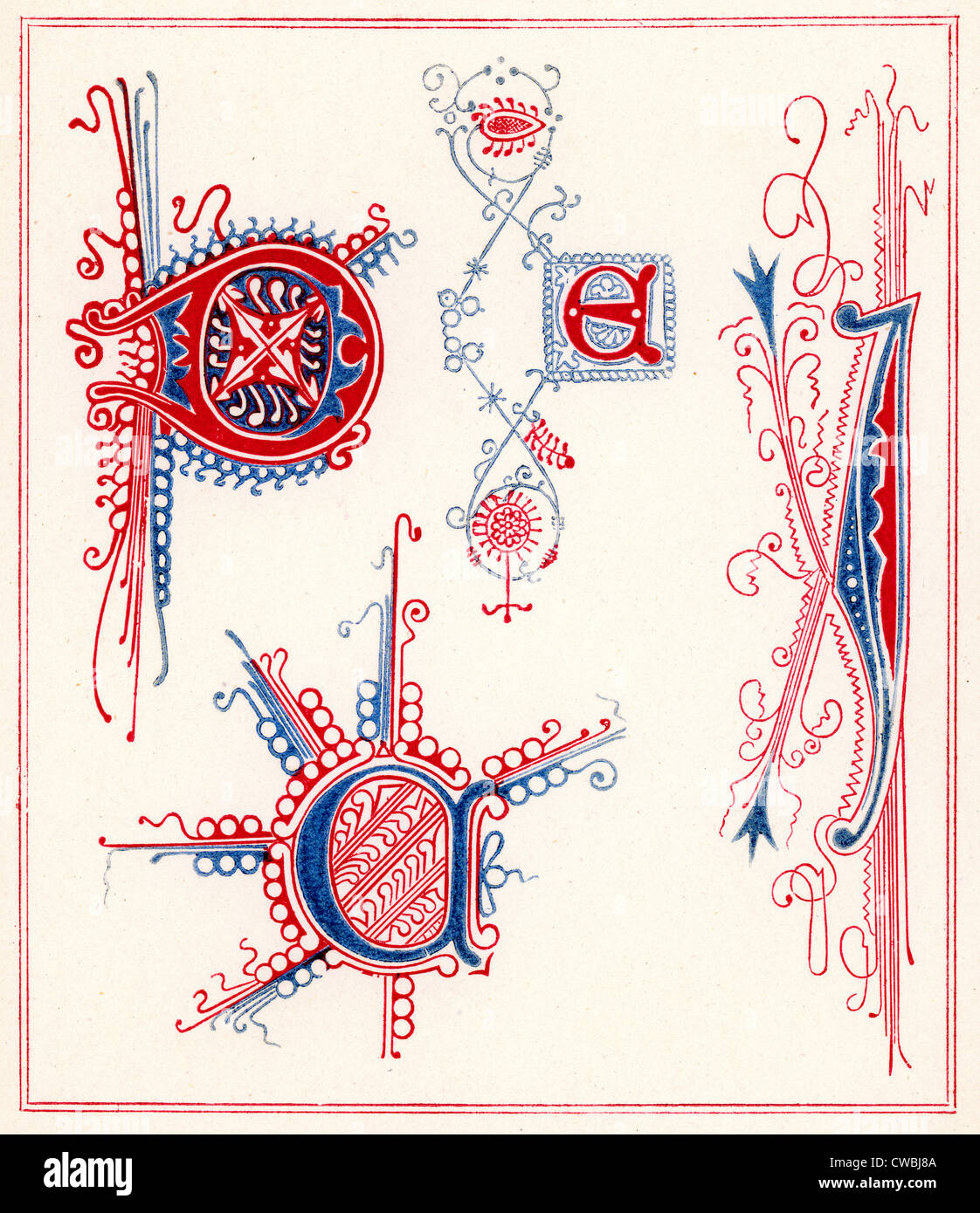 Examples of 14th and 15th Century Letters Stock Photo - Alamy