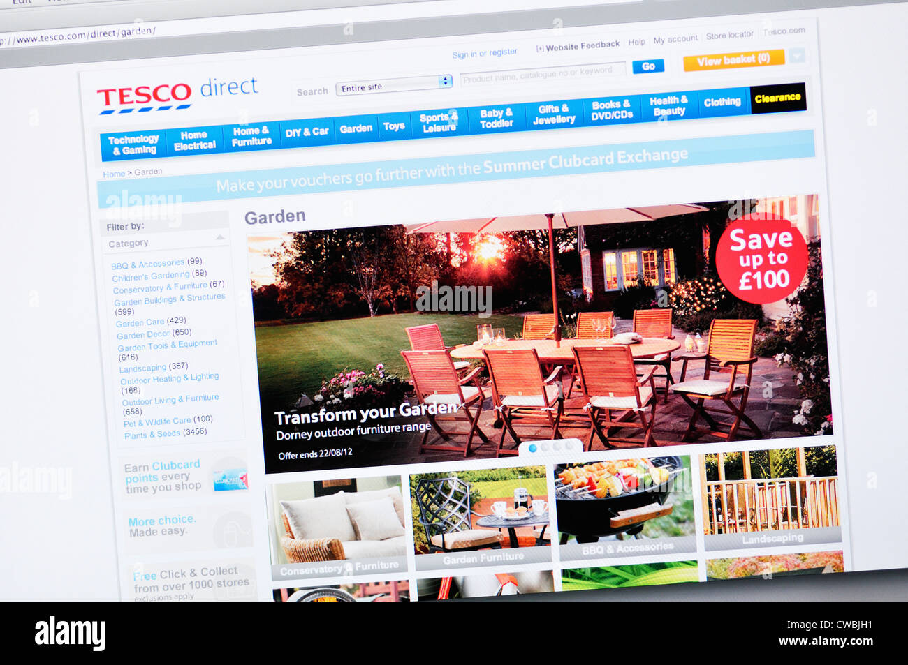 Tesco Supermarket website Stock Photo - Alamy