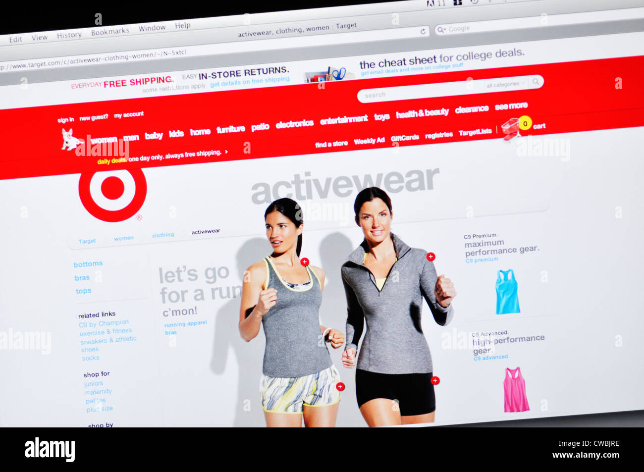 Target website - retail shopping Stock Photo - Alamy