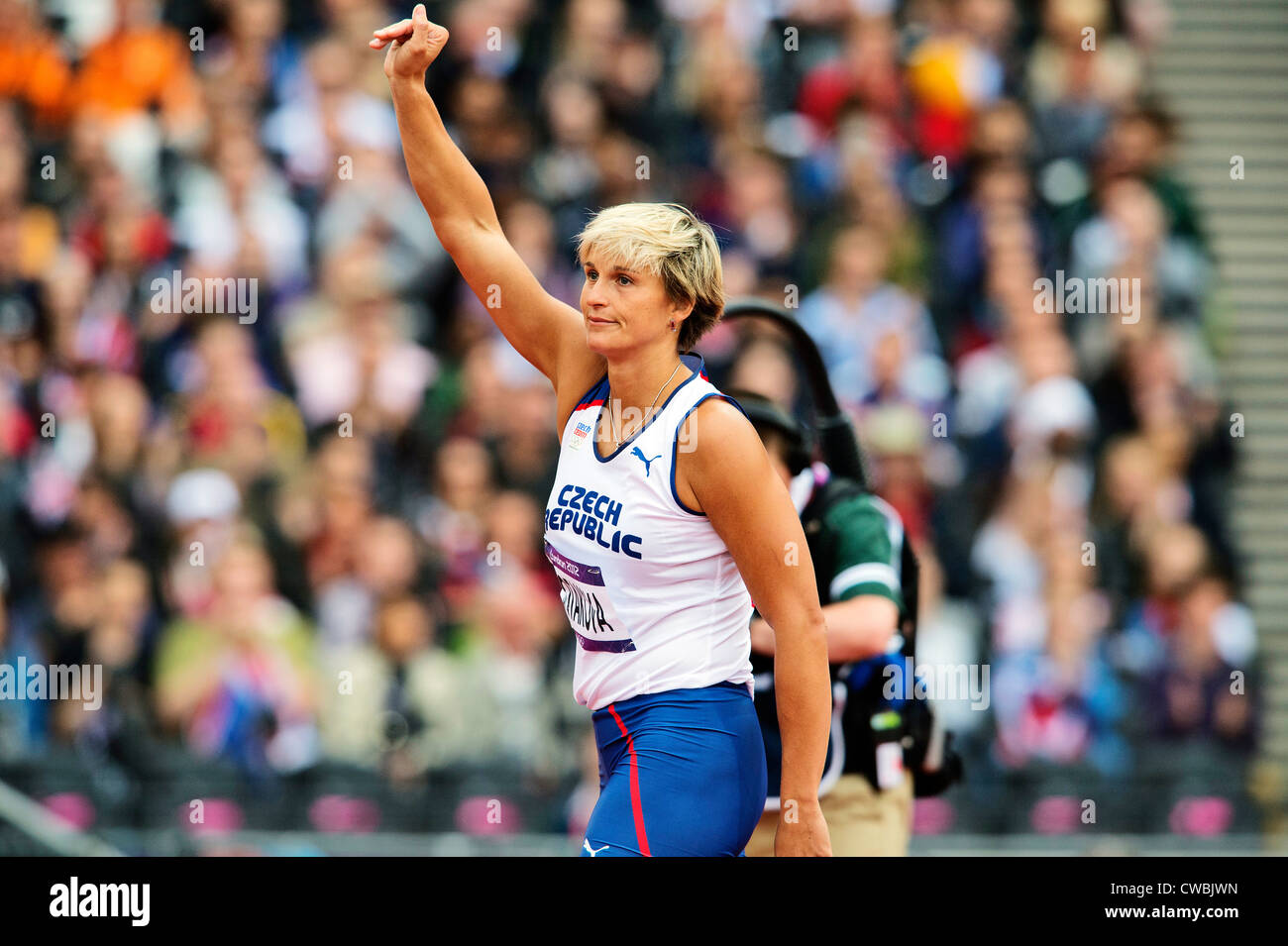 Women's Javelin Throw Qualifying Rounds Barbora Spotakova (CZE) 2012 ...
