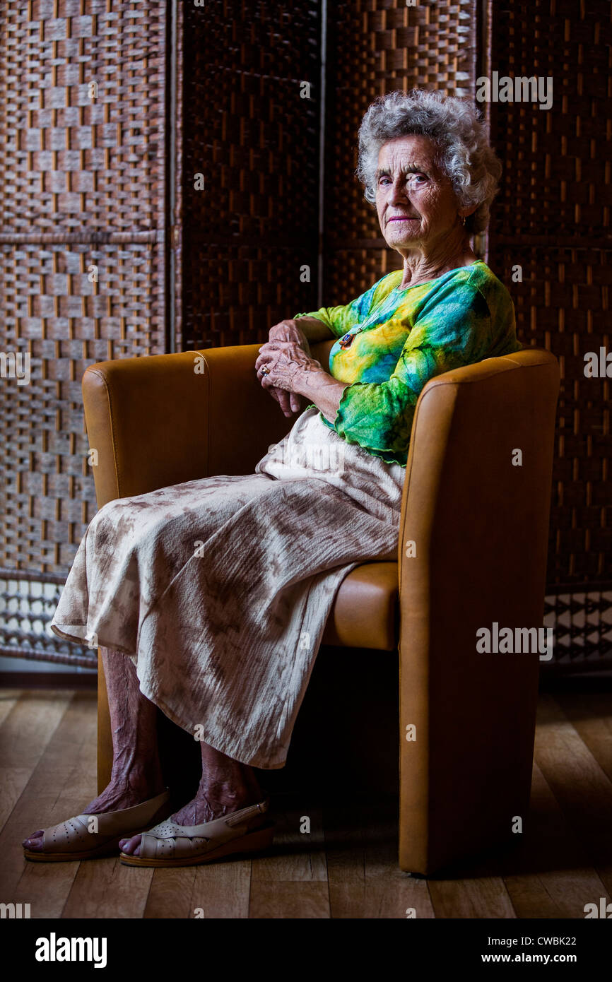 Portrait of a senior Stock Photo - Alamy