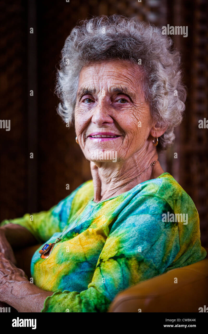 Portrait of a senior Stock Photo - Alamy