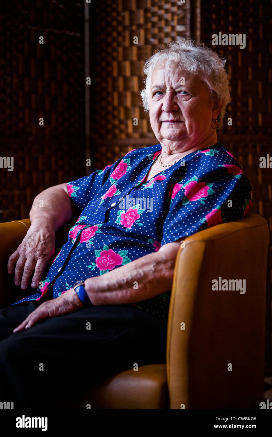 Portrait of a senior Stock Photo - Alamy