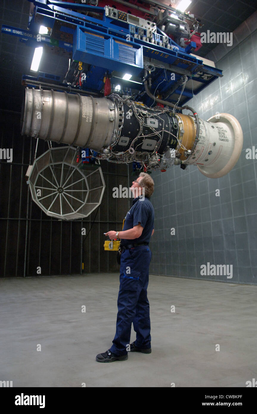 TestStand for Radiation engines at Rolls-Royce, Dahlewitz Stock Photo ...