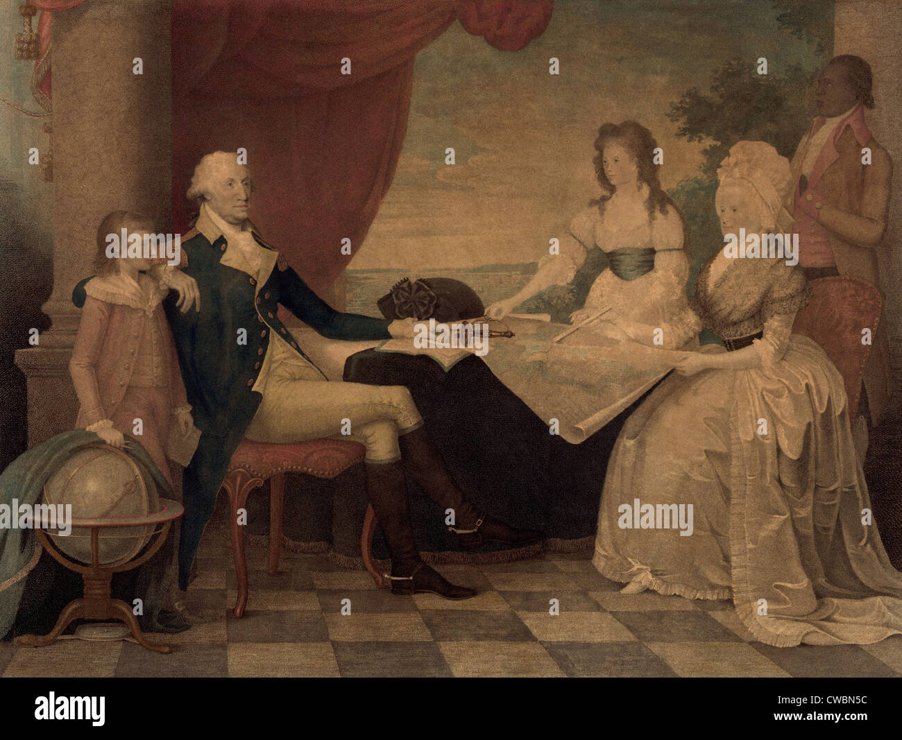 George washington family hi-res stock photography and images - Alamy