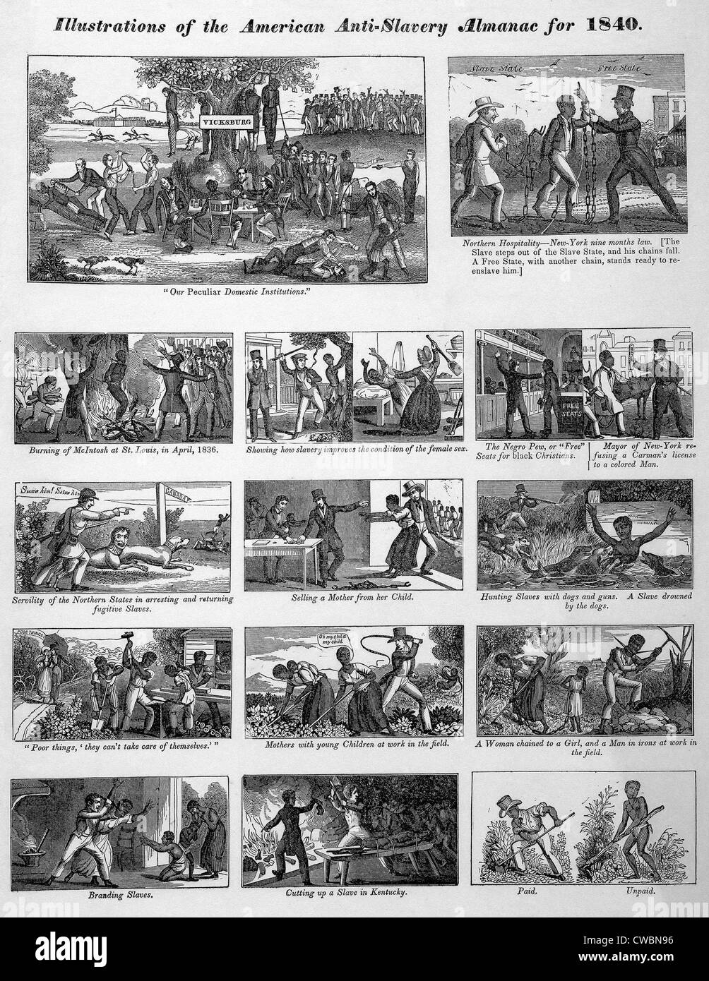 History slave illustrations Black and White Stock Photos & Images - Alamy