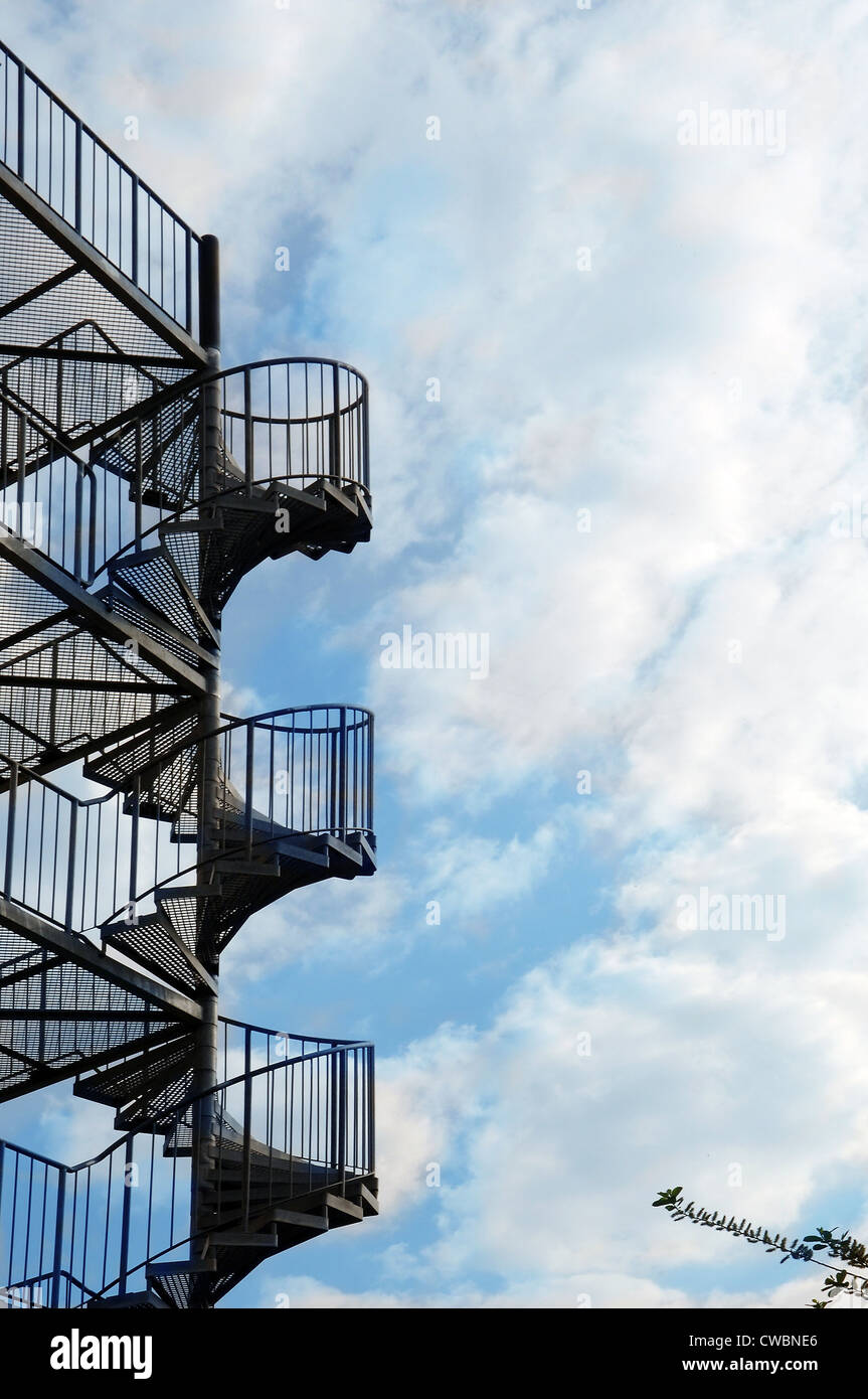Fire stairs at a house in Berlin Stock Photo - Alamy