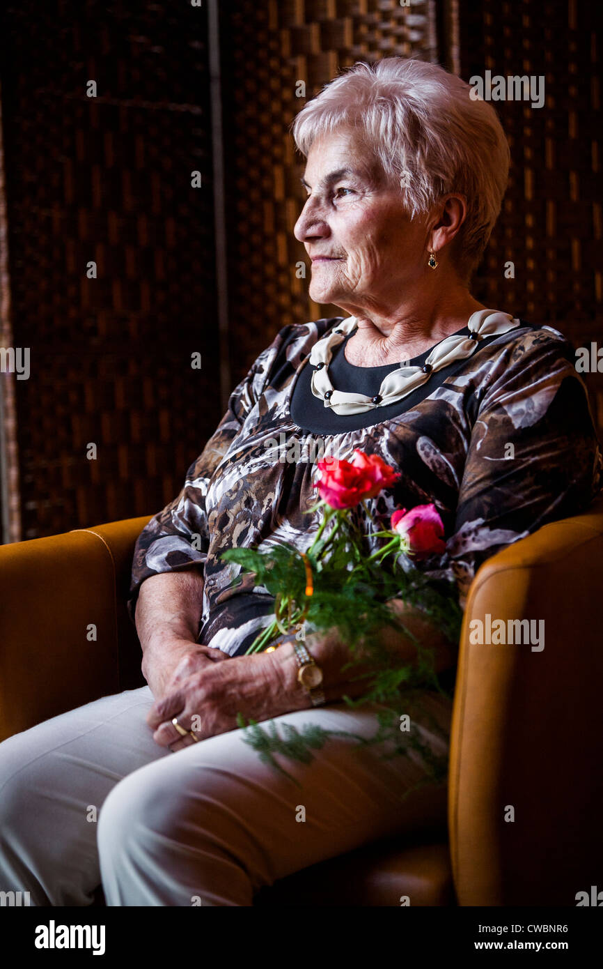 Portrait of a senior Stock Photo - Alamy
