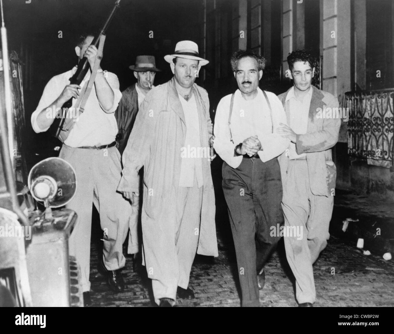 Pedro Albizu Campos (1891-1965), Puerto Rican Nationalist, was arrested ...
