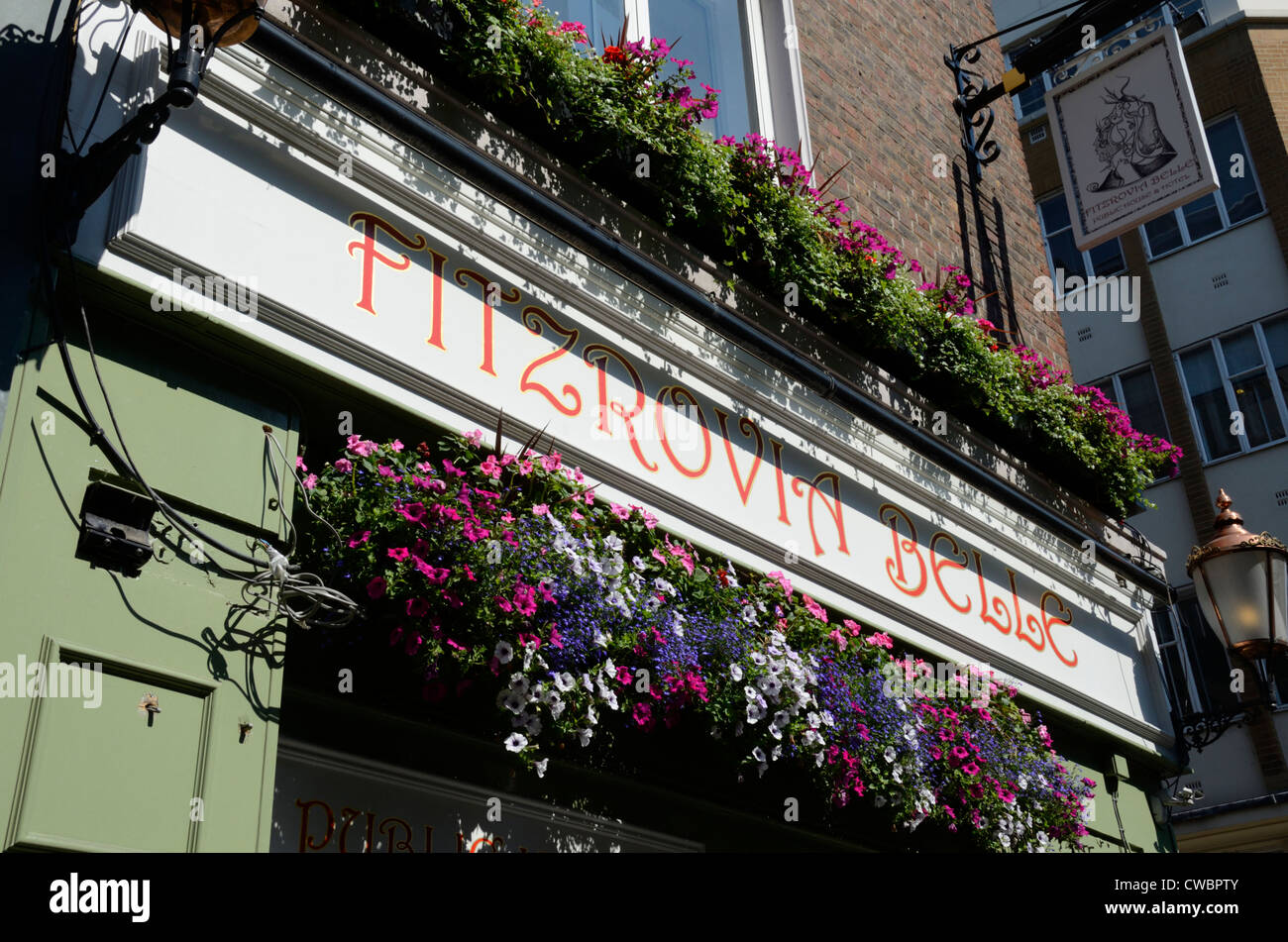 The Fitzrovia Belle pub in Tottenham Court Road, London, UK Stock Photo ...