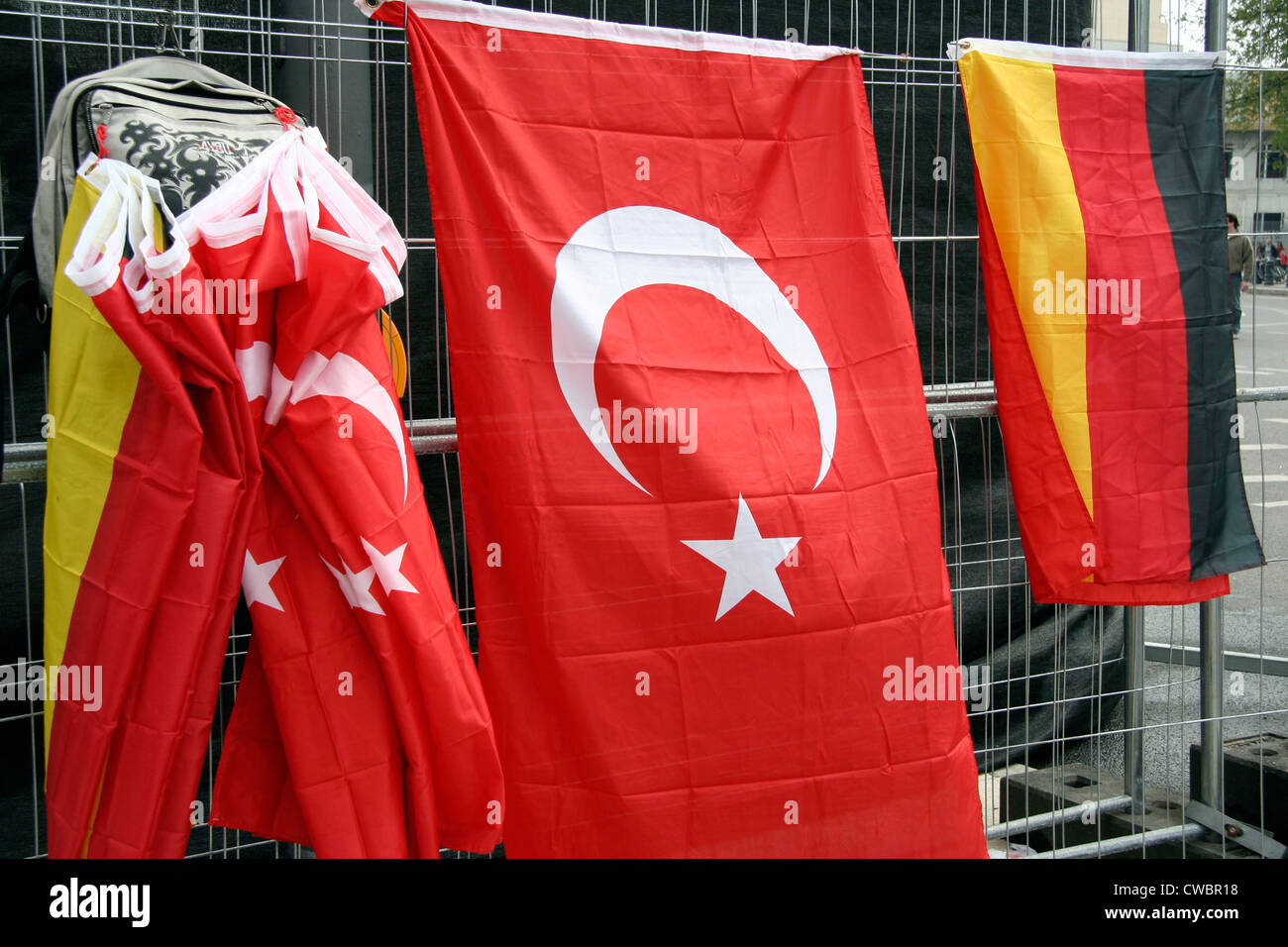 Turkish german flags hi-res stock photography and images - Alamy