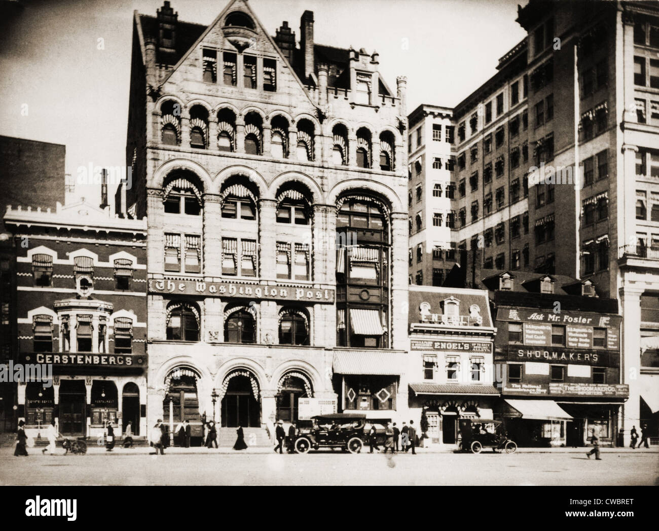 The Washington Post Building in Washington, D.C. Ca. 1910 Stock Photo ...