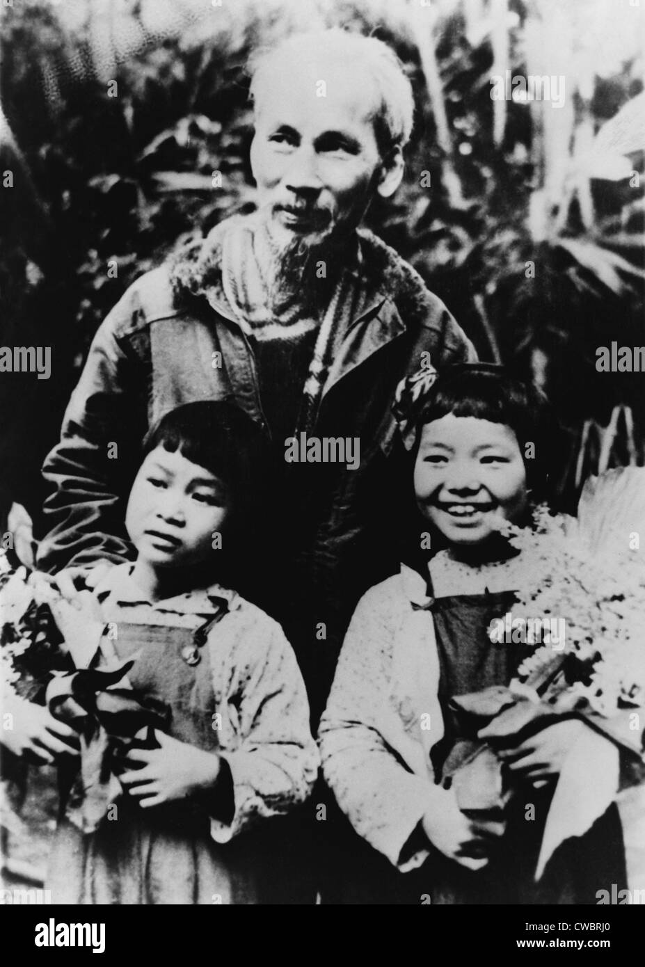 Ho Chi Minh (1890-1969), North Vietnamese leader revolutionary with his ...