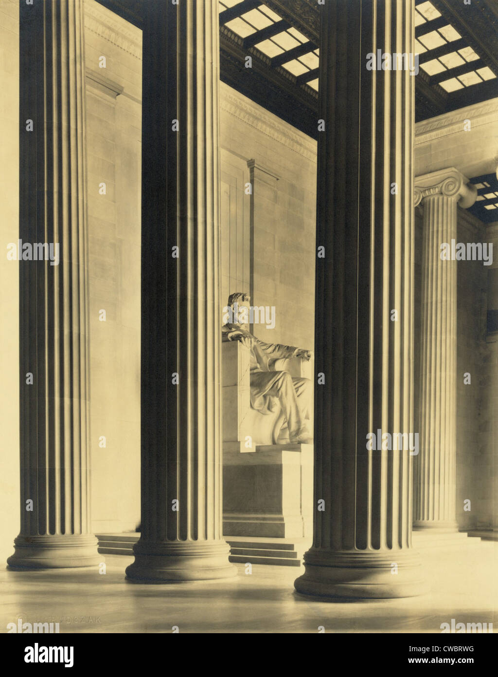 Daniel Chester French's sculpture in the Lincoln Memorial, Washington ...