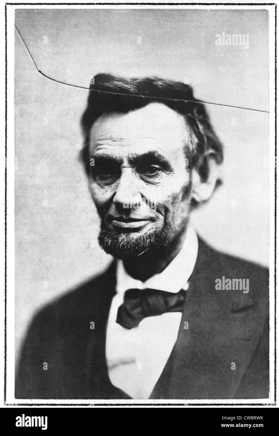 Abraham Lincoln, in one of the last photographs taken, taken by ...