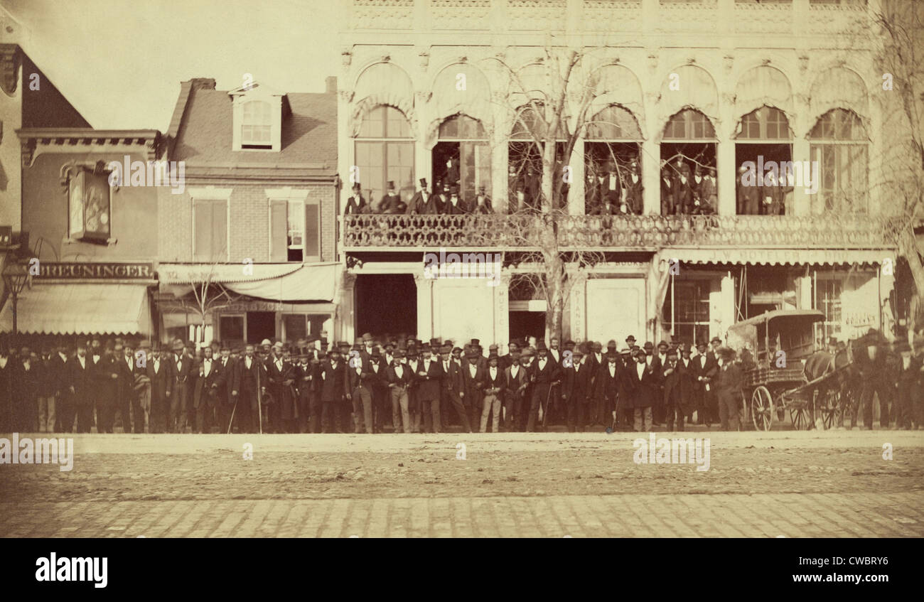 Group portrait of the attendees of the National Equal Rights Convention ...