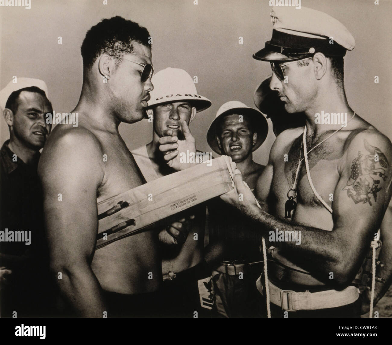 Staff Sergeant Joe Louis, world champion heavyweight, is instructed in ...