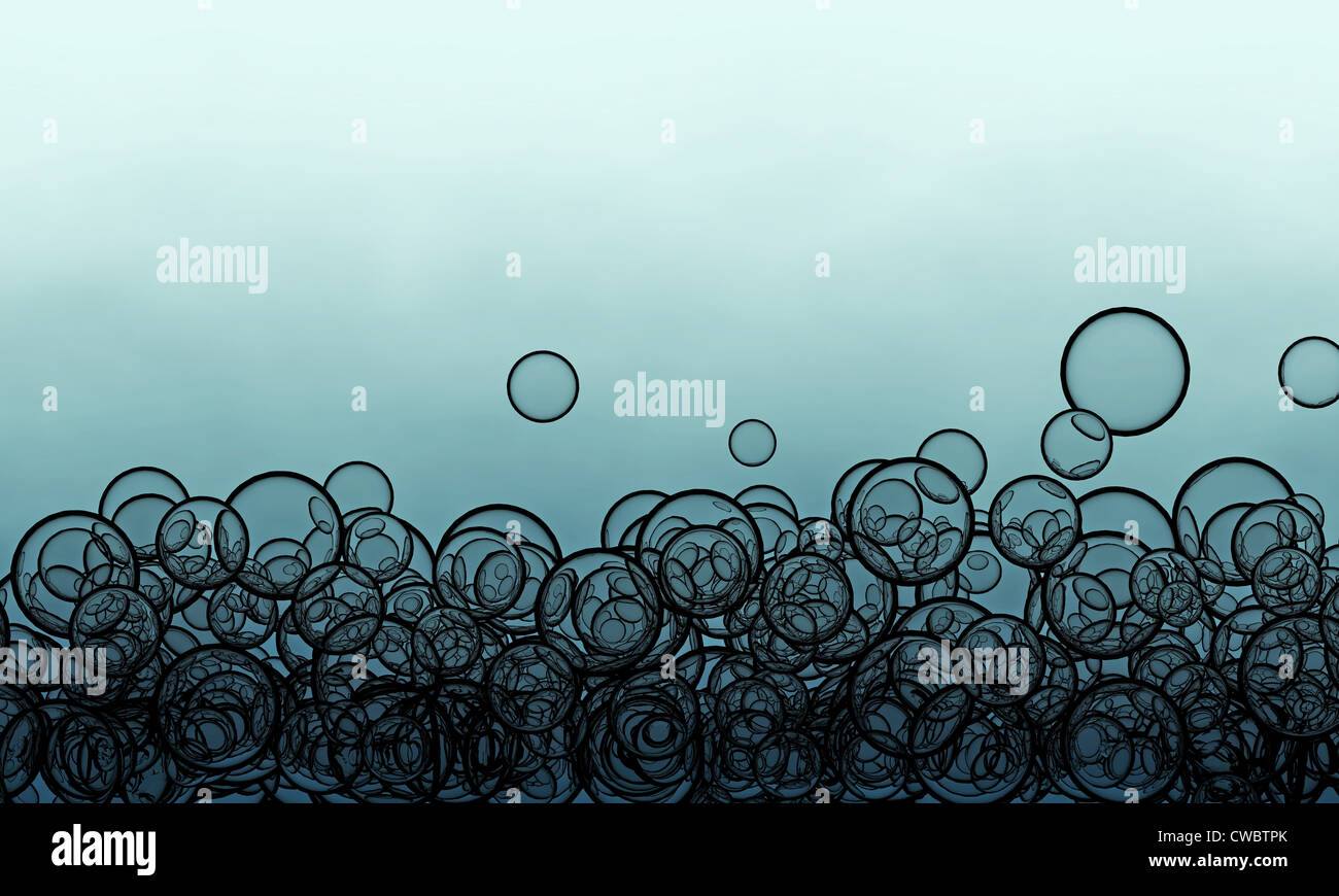 Moving water bubbles illustration hi-res stock photography and images ...