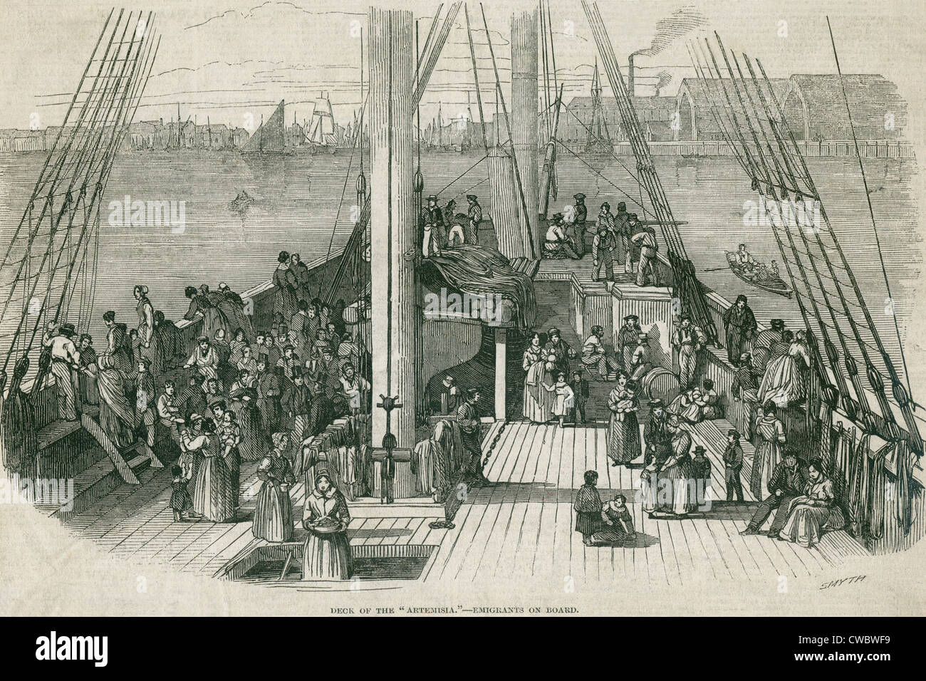 Emigration ship 1850s hi-res stock photography and images - Alamy