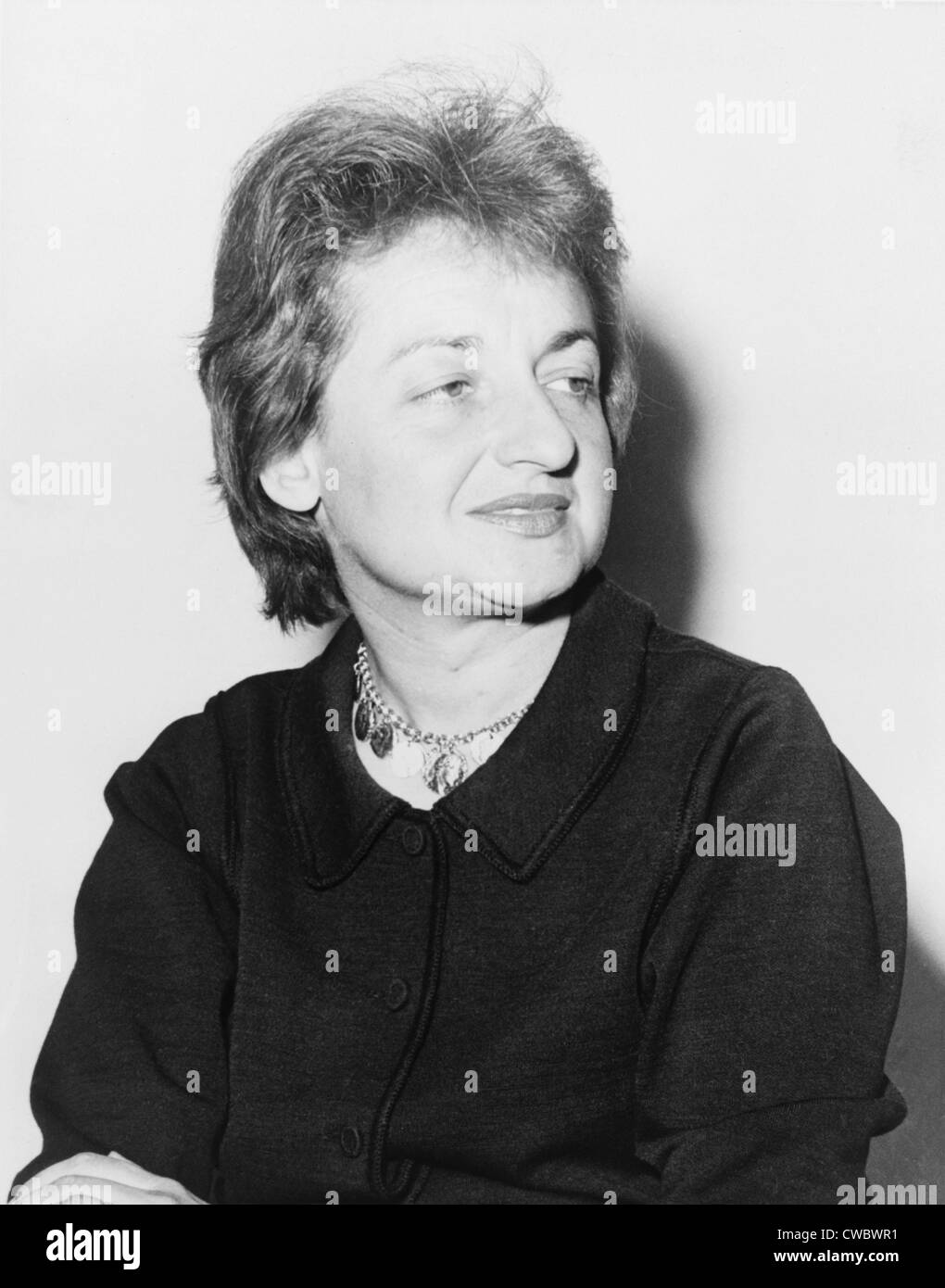 Betty Friedan (1921-2006), feminist author of THE FEMININE MYSTIQUE, a ...