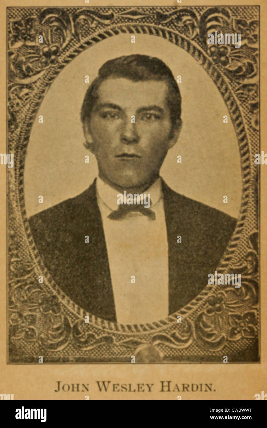 John Wesley Hardin 1853 1895 Claimed To Have Killed 42 Men Portrait