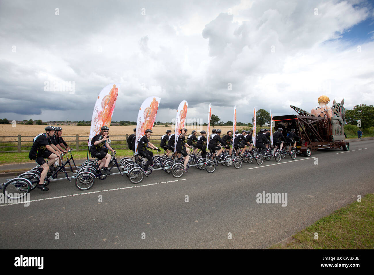 The 50-seat Cyclopedia that carried a 10m (33ft) high puppet of Lady ...