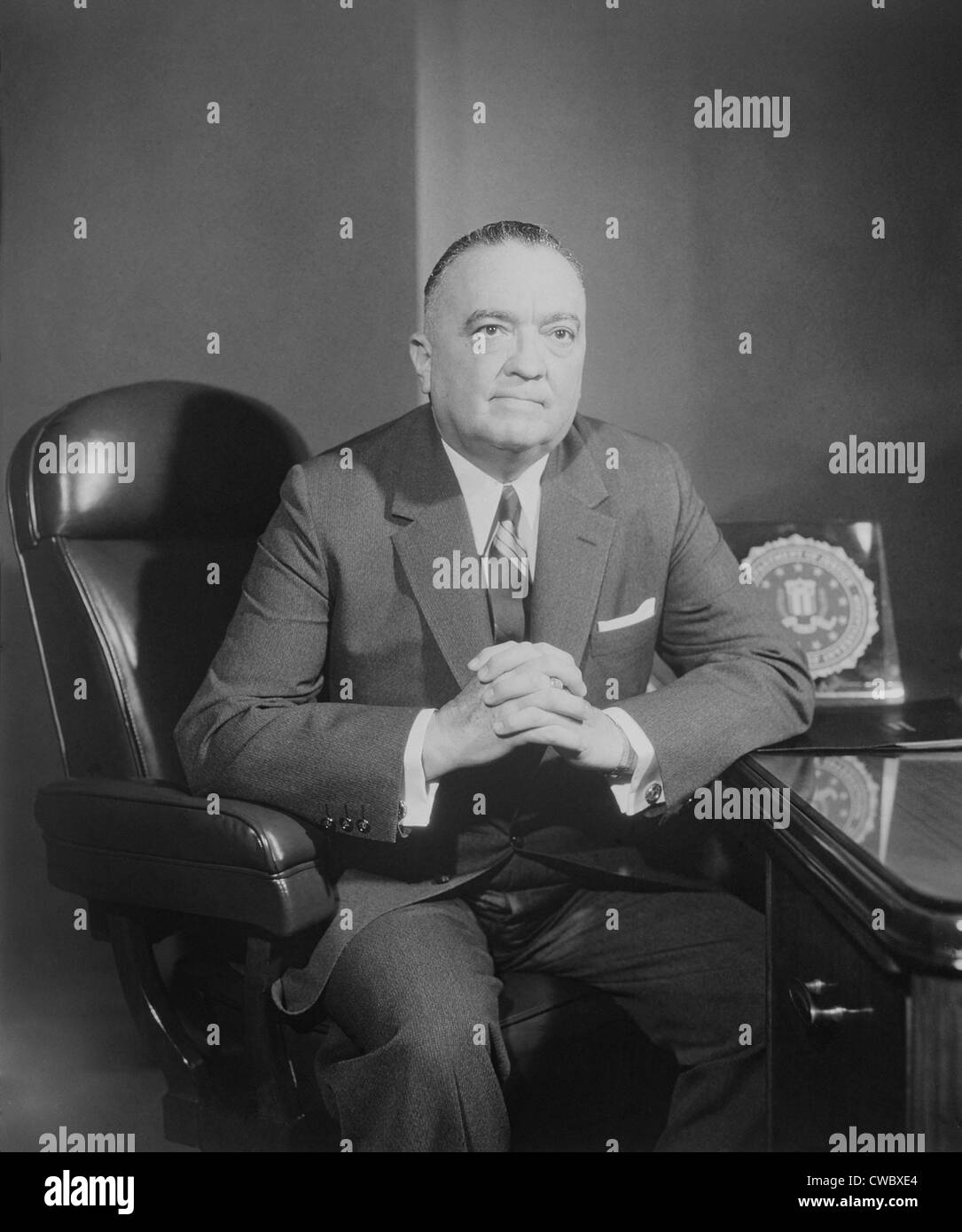 Portrait of FBI Director J. Edgar Hoover. Ca. 1960 Stock Photo - Alamy