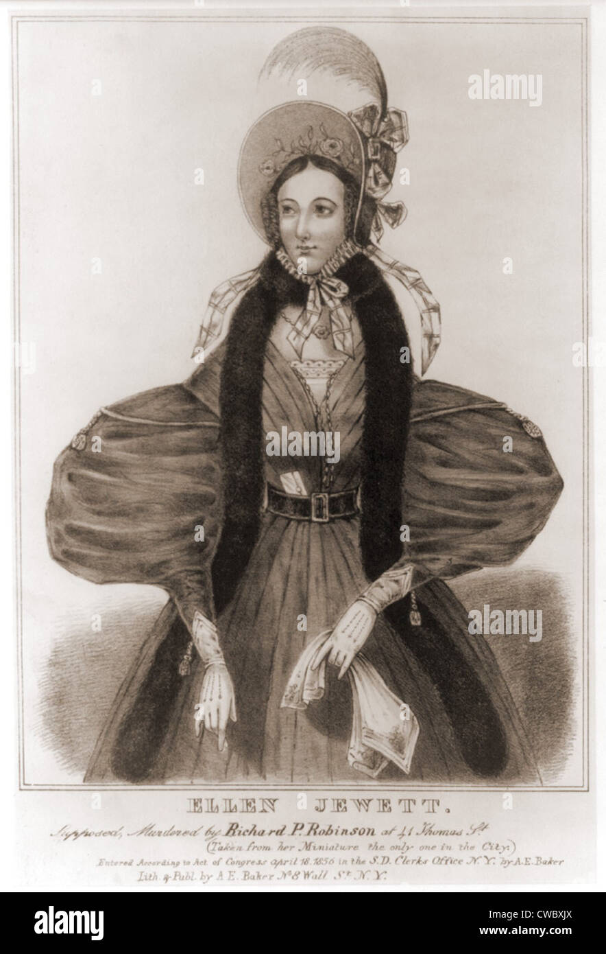 Helen Jewett (1813-1836) was an New York City prostitute whose murder ...