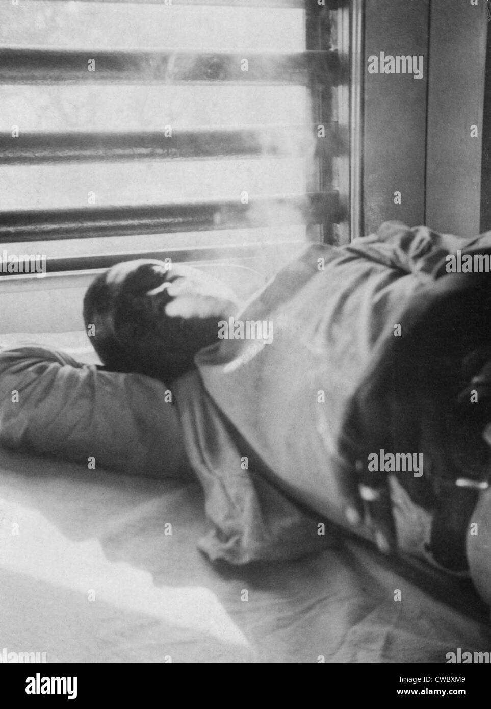 'Lightnin' Washington, an African American prisoner, in the prison ...