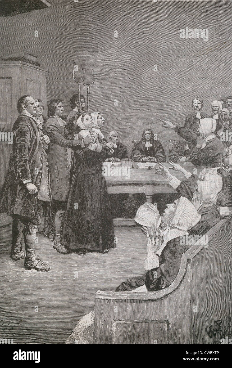 Trial witch salem massachusetts 1690s hi-res stock photography and ...