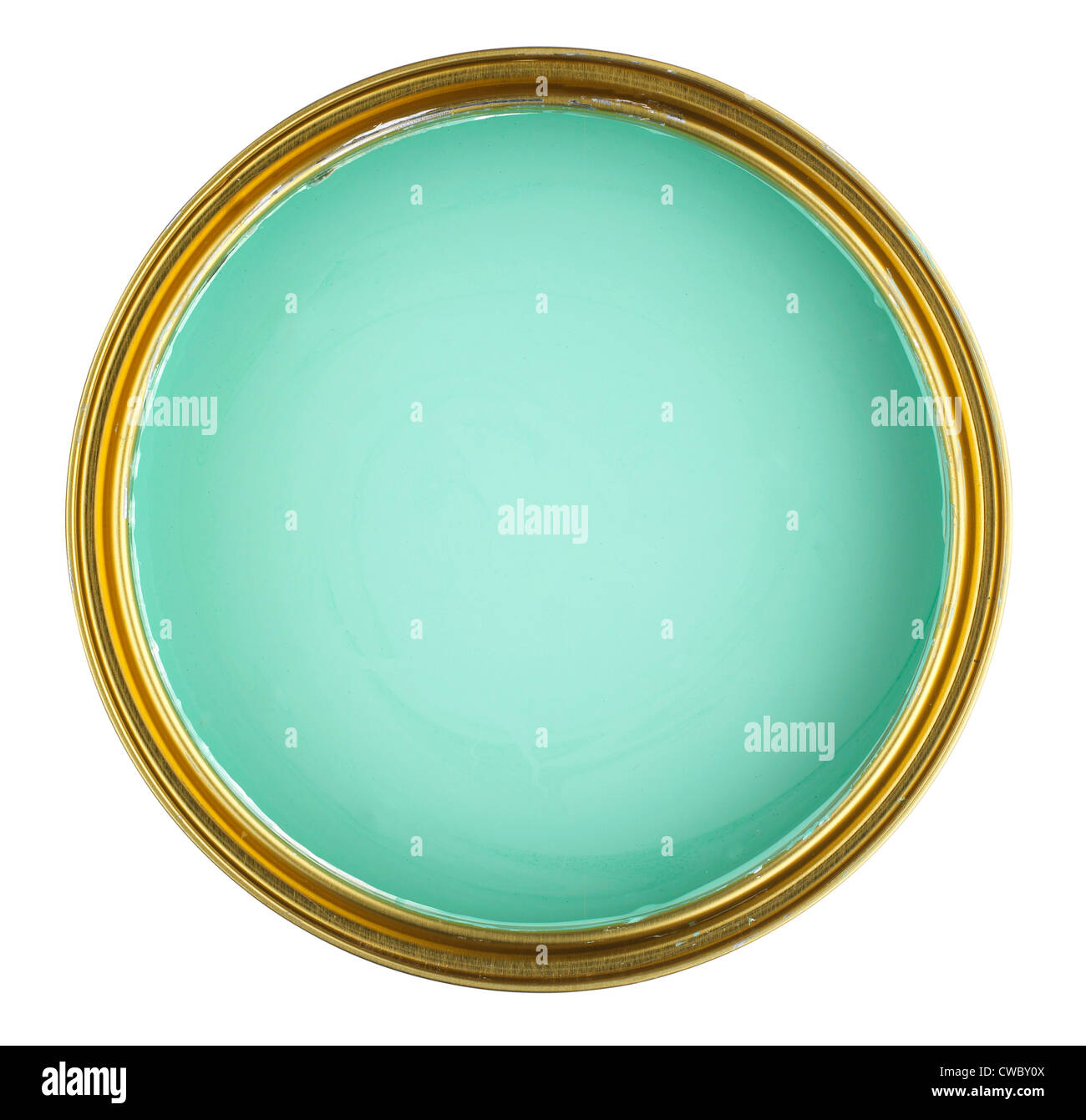 Green and gold paint Cut Out Stock Images & Pictures - Alamy