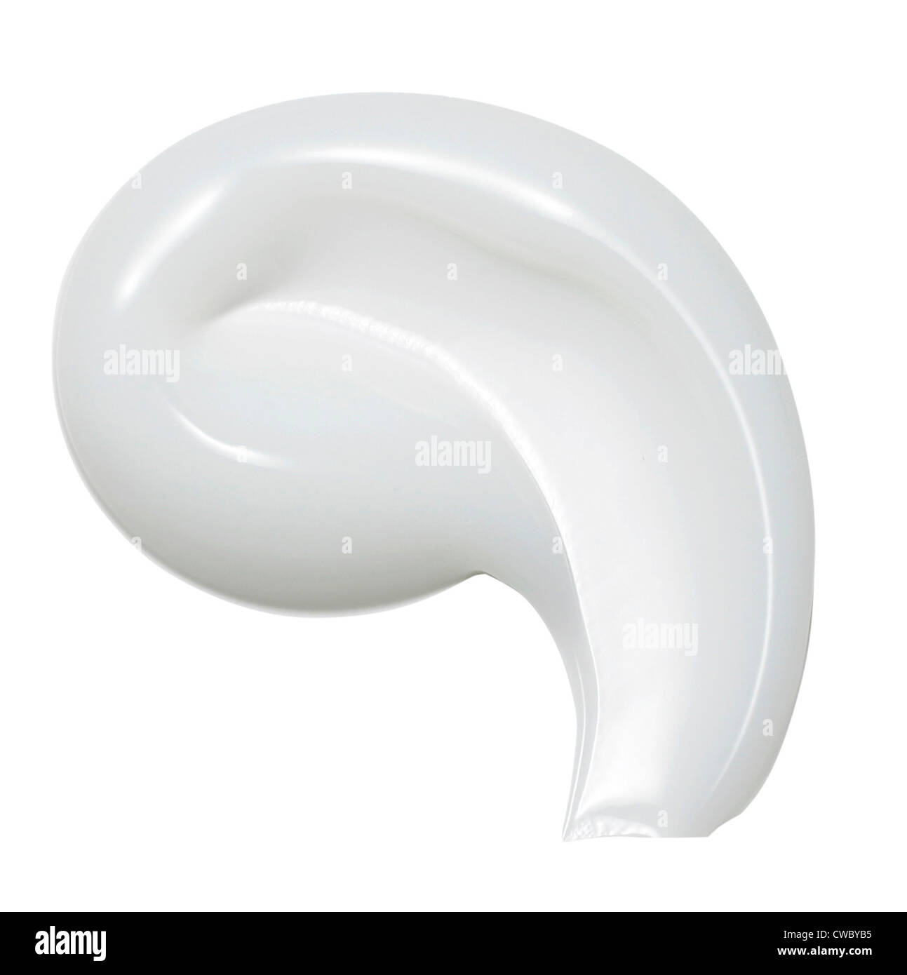 Smear of cream Cut Out Stock Images & Pictures - Alamy