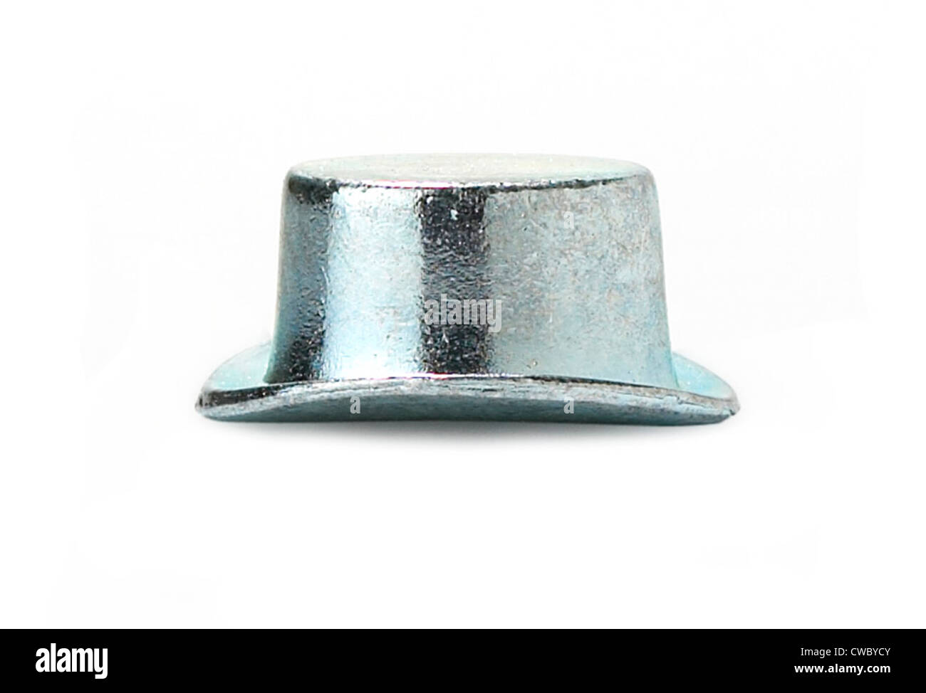 Silver bowler hat Stock Photo - Alamy