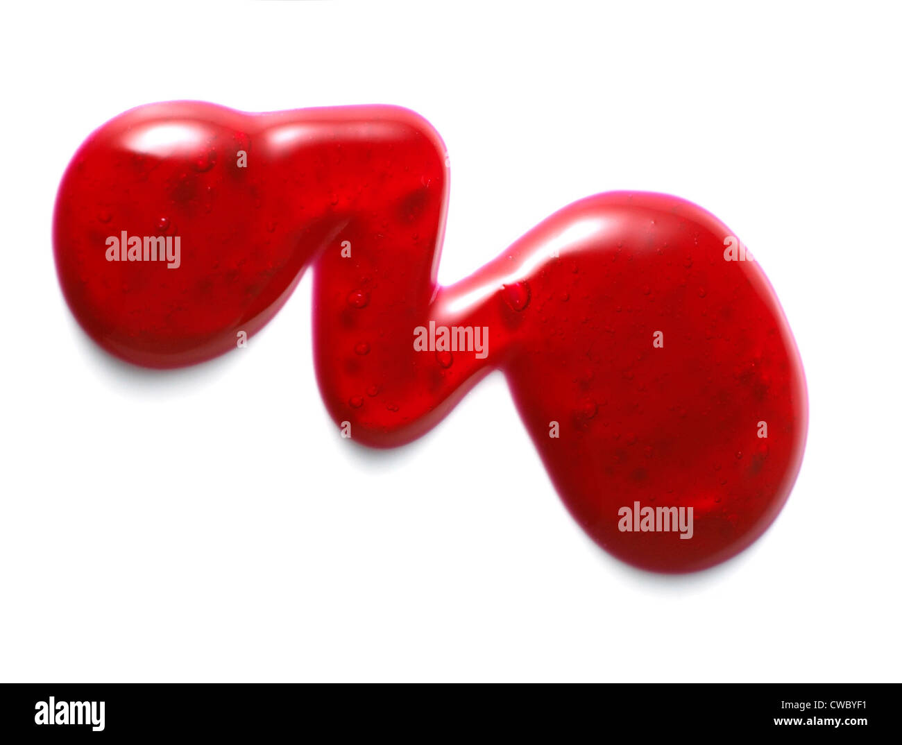 Red Lip Gloss Stock Photo - Alamy