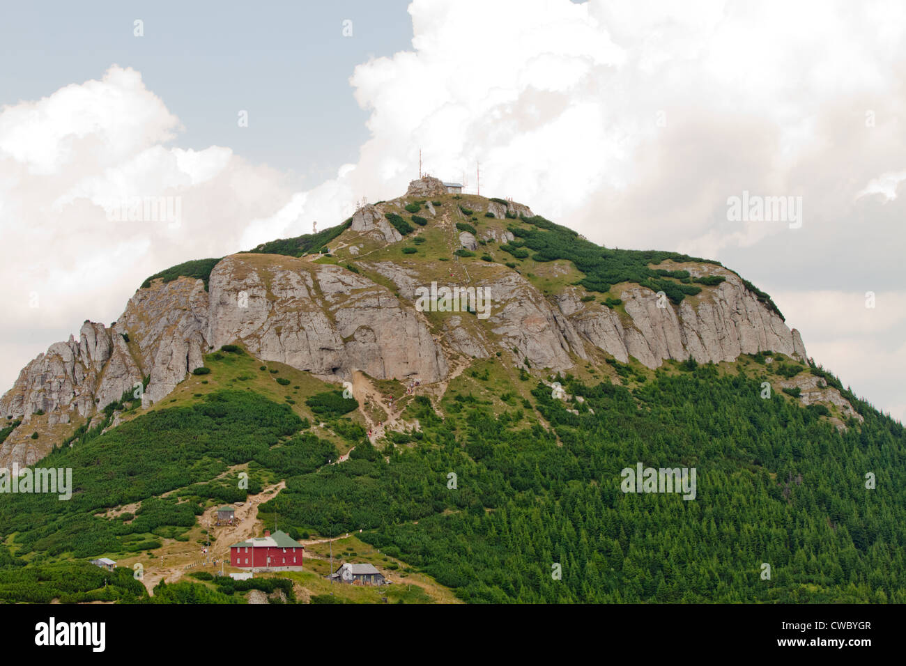 Toaca Peak (1904 m altitude), Ceahlău M Stock Photo - Alamy
