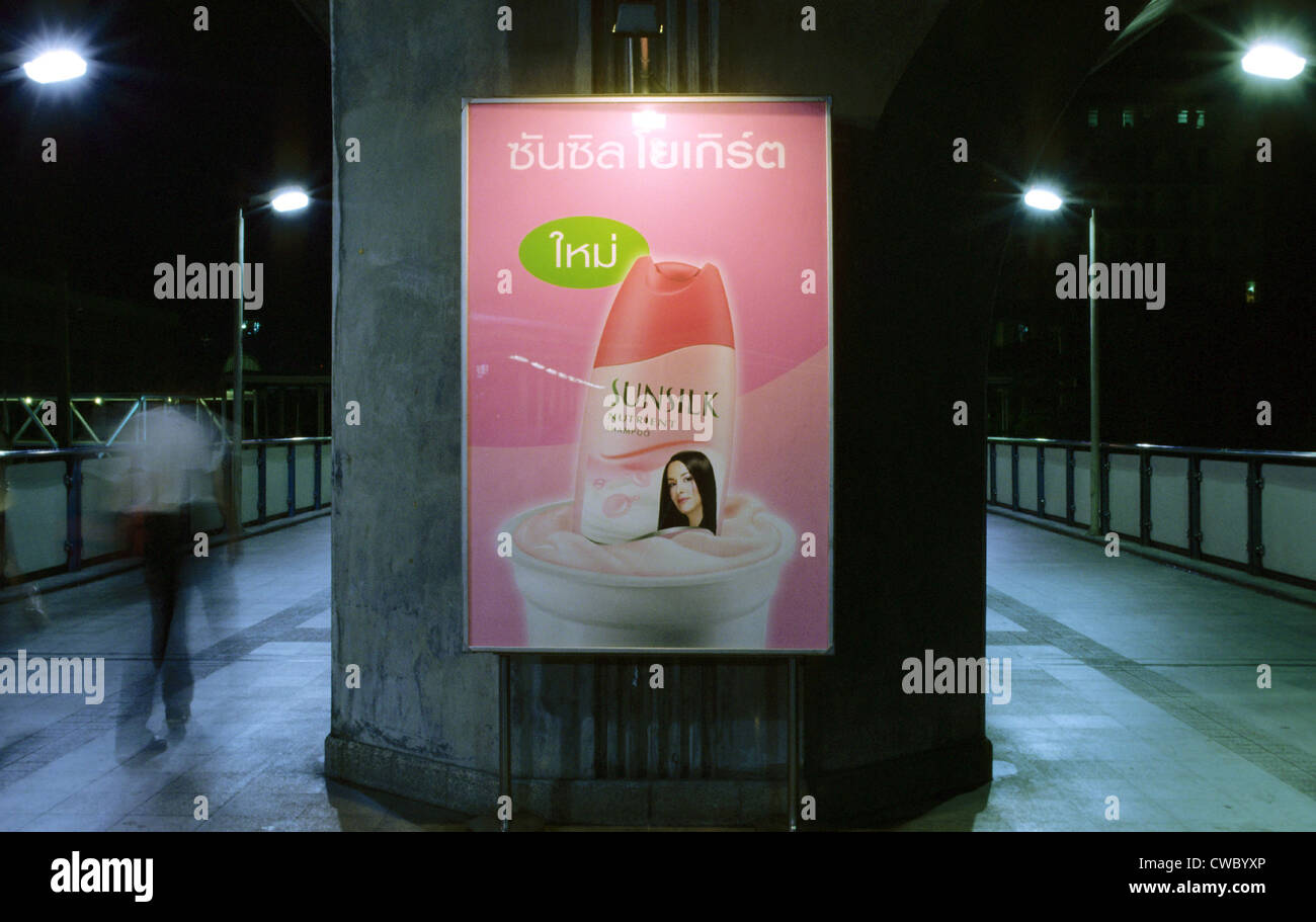 Sunsilk advertising poster in the Skytrain Stock Photo - Alamy