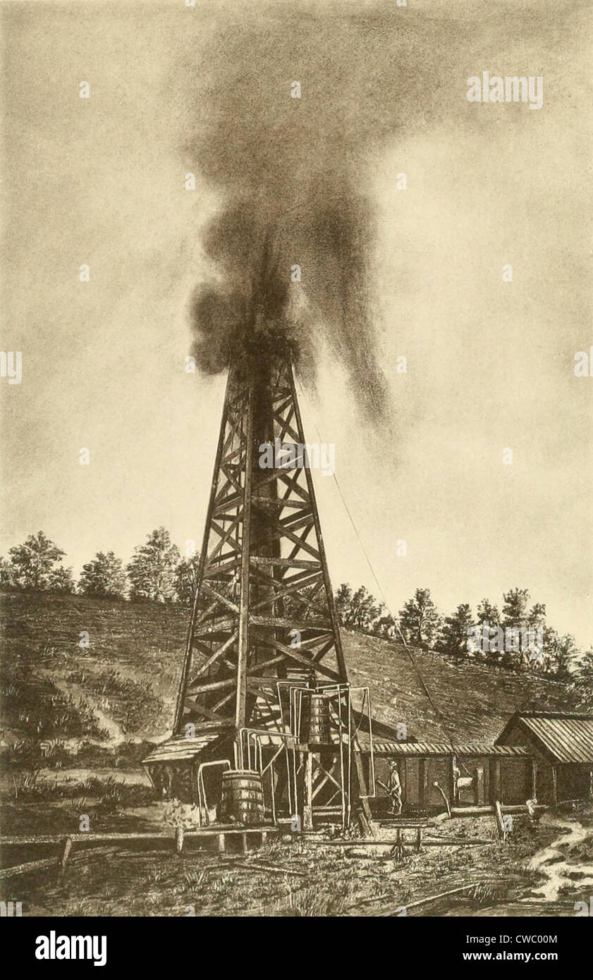 Historical oil derricks hi-res stock photography and images - Alamy