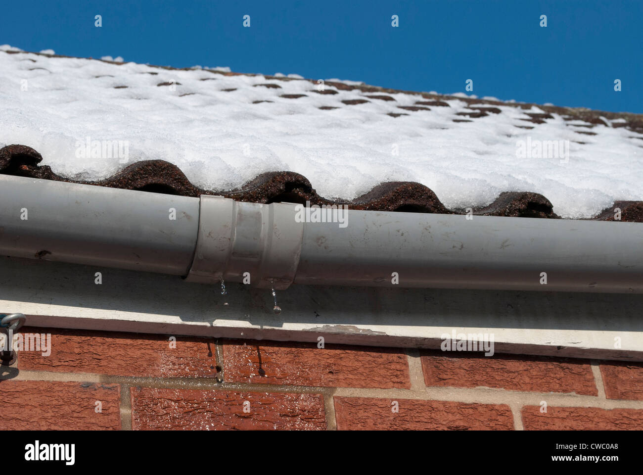 Melt water dripping from roof hi-res stock photography and images - Alamy
