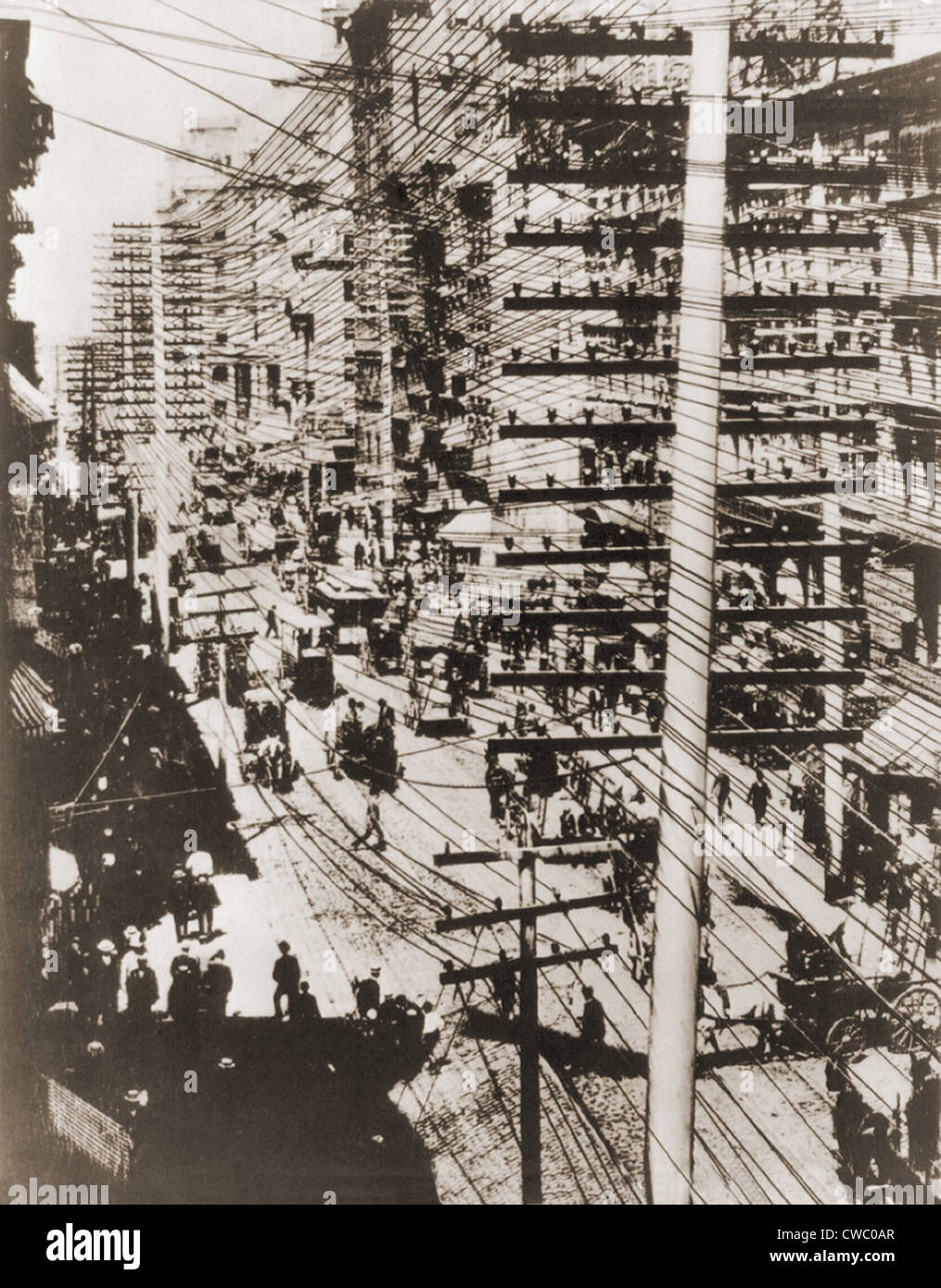 Telephone lines 19th century hi-res stock photography and images - Alamy