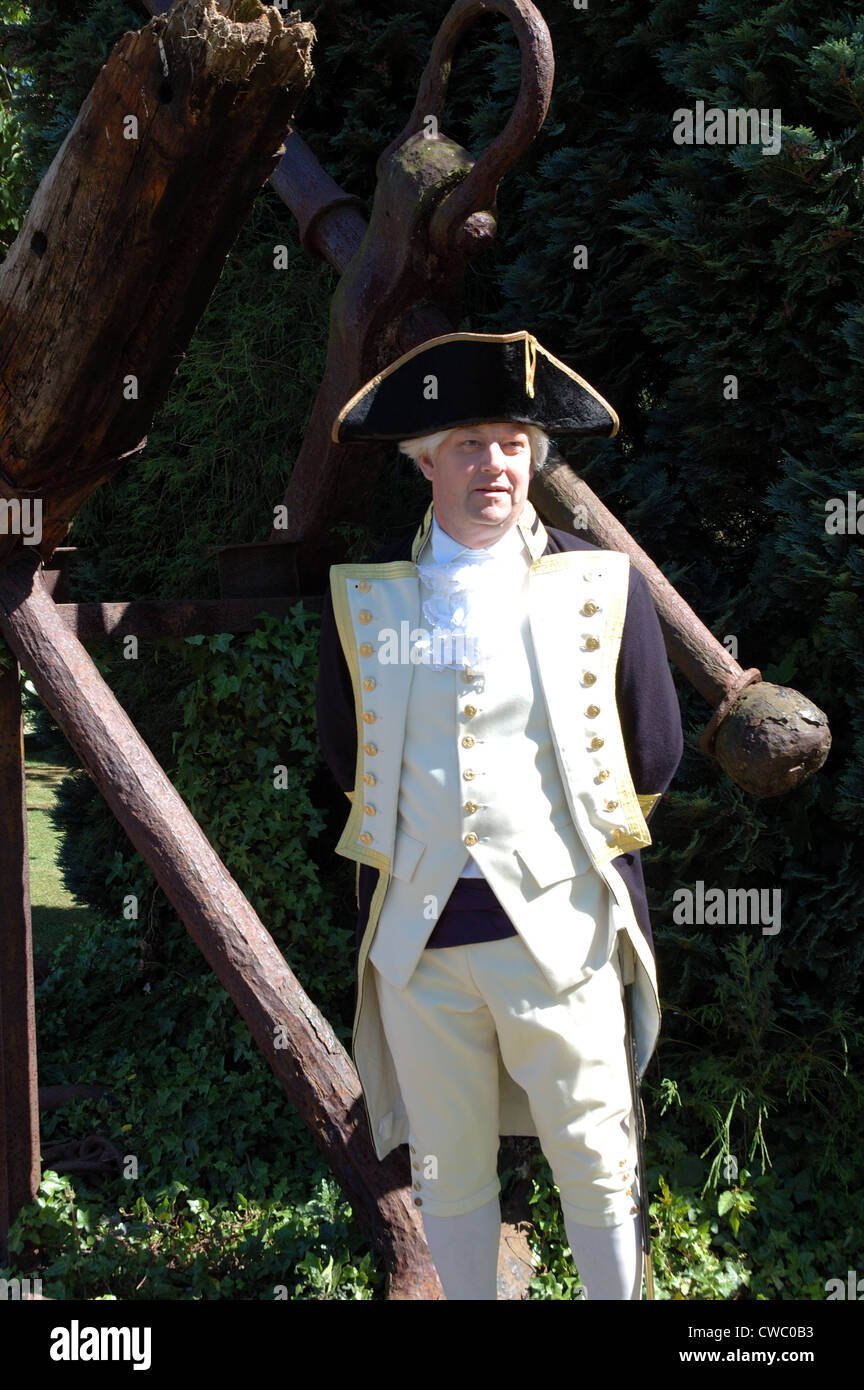 Captain Cook lookalike at the Captain Cook birthplace museum ...