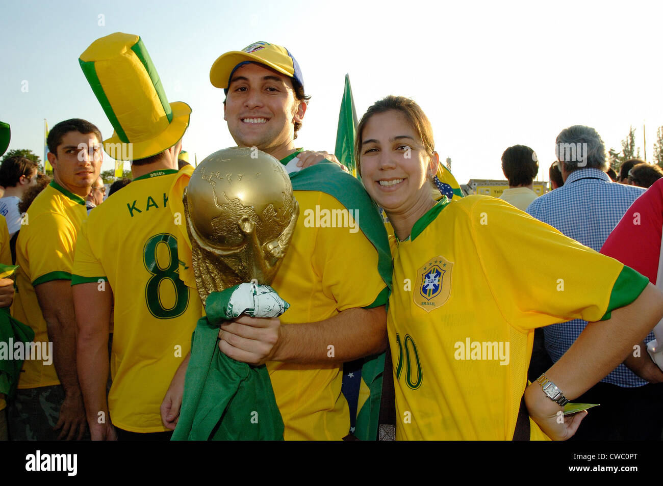 WM - Brazilian Soccer Fans Stock Photo - Alamy