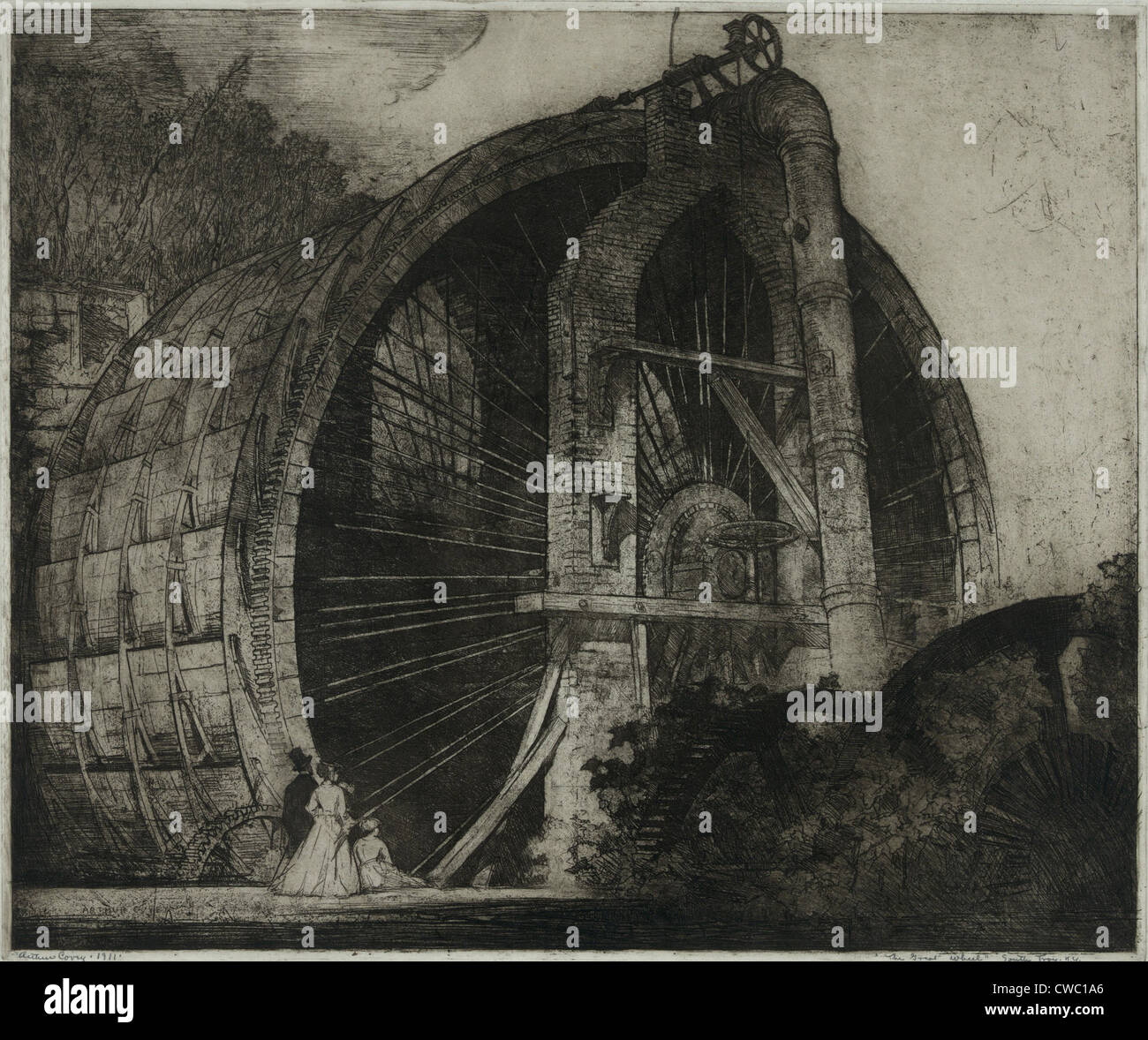 The world's largest water wheel powered Henry Burden's iron plant on ...