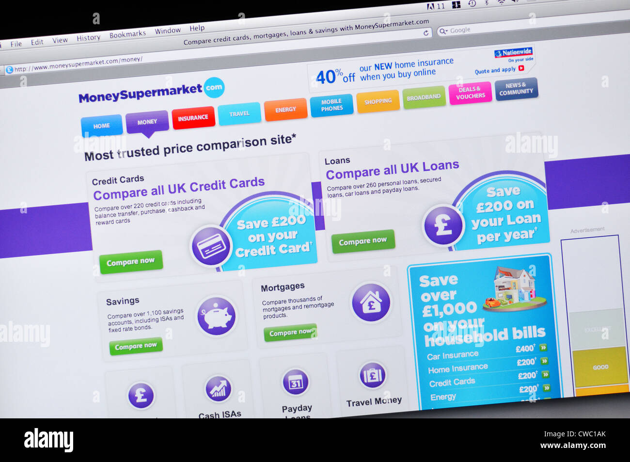 Moneysupermarket uk hi-res stock photography and images - Alamy