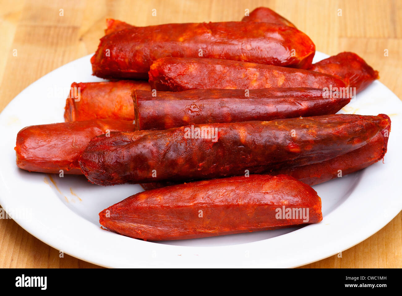 Spicy smoked sausage hi-res stock photography and images - Alamy