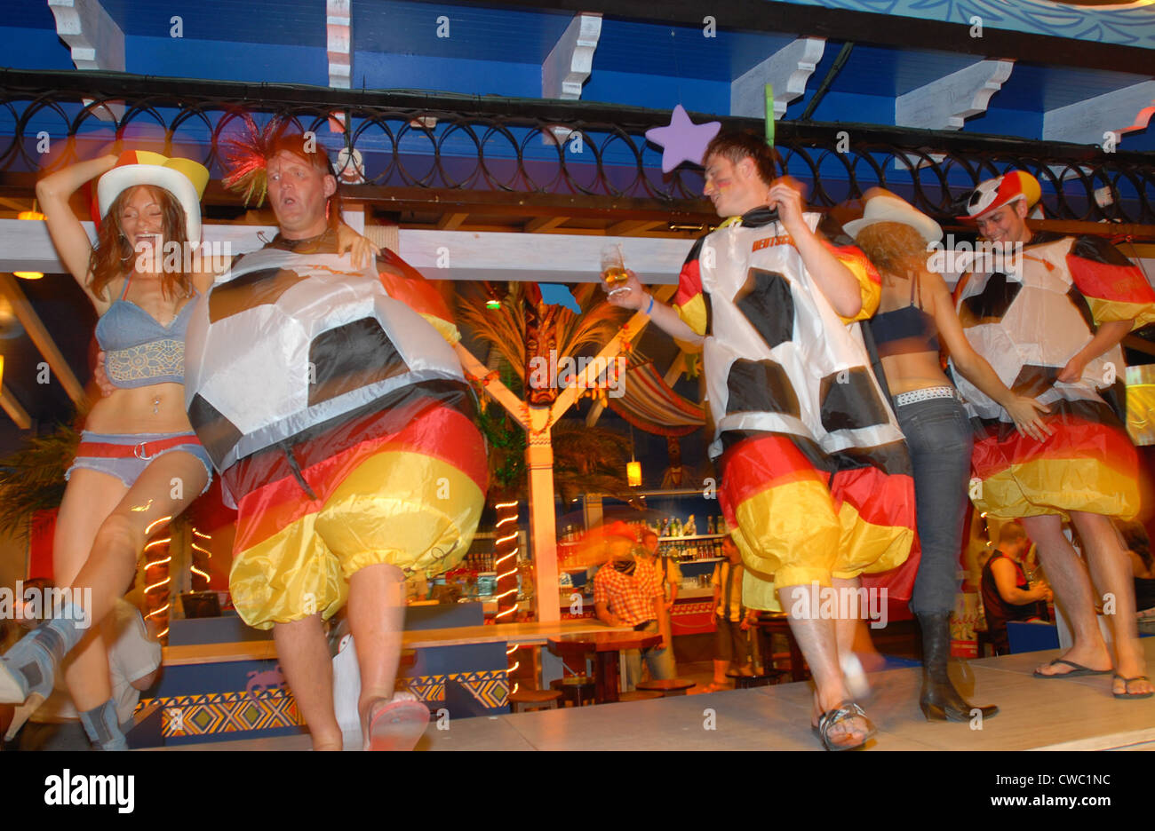 Spain, Mallorca, German football fans on Ballermann Stock Photo - Alamy
