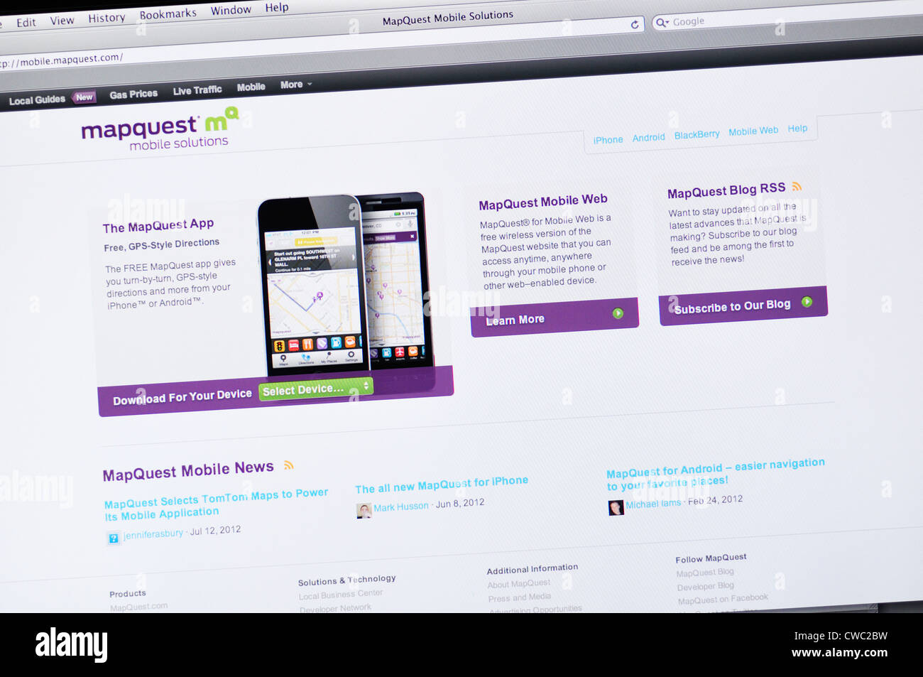 Mapquest hi-res stock photography and images - Alamy