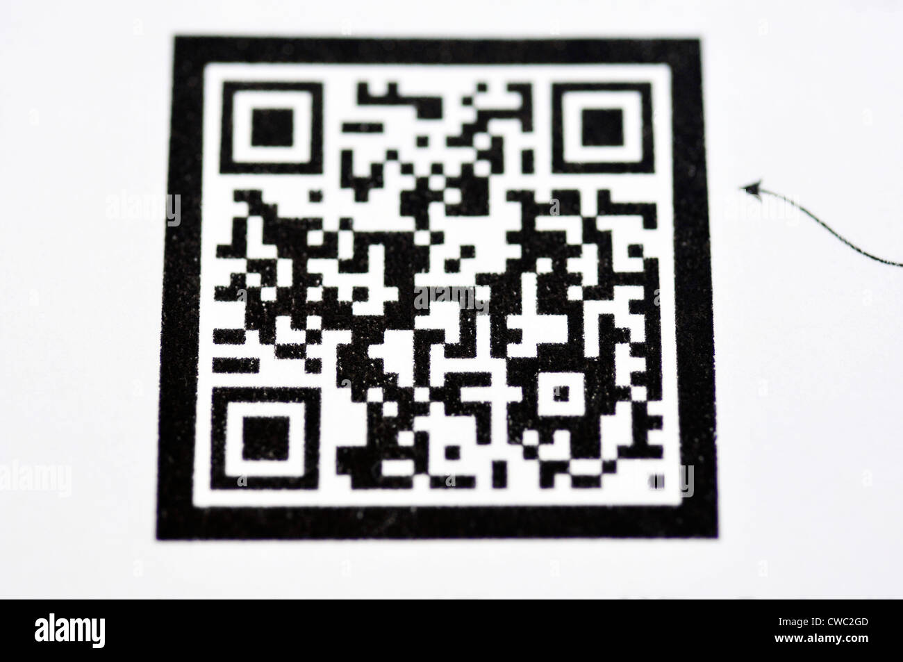 QR Quick Response code Stock Photo - Alamy